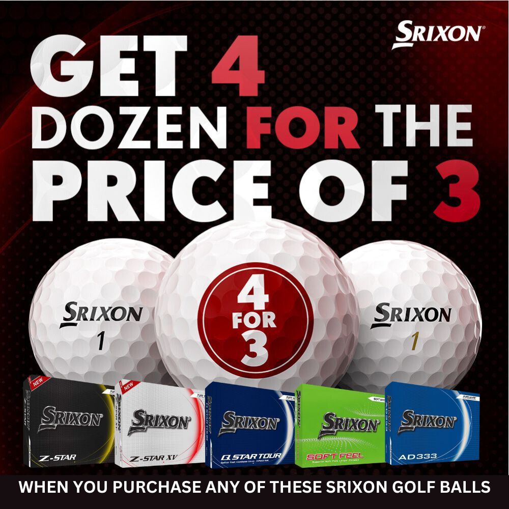 Srixon 4 for 3 Offer 2024 – Major Golf Direct