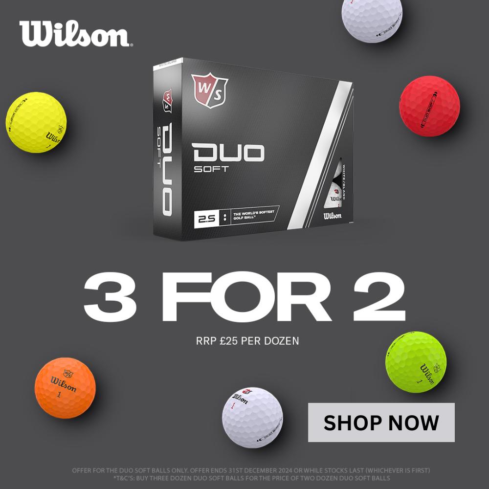 Wilson Duo Soft 3 for 2 Offer - White – Major Golf Direct