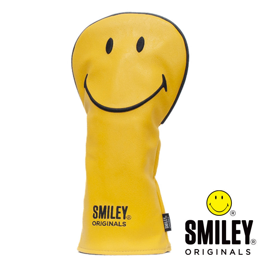 Smiley Original Classic Driver Headcover - Yellow/Black – Major Golf Direct