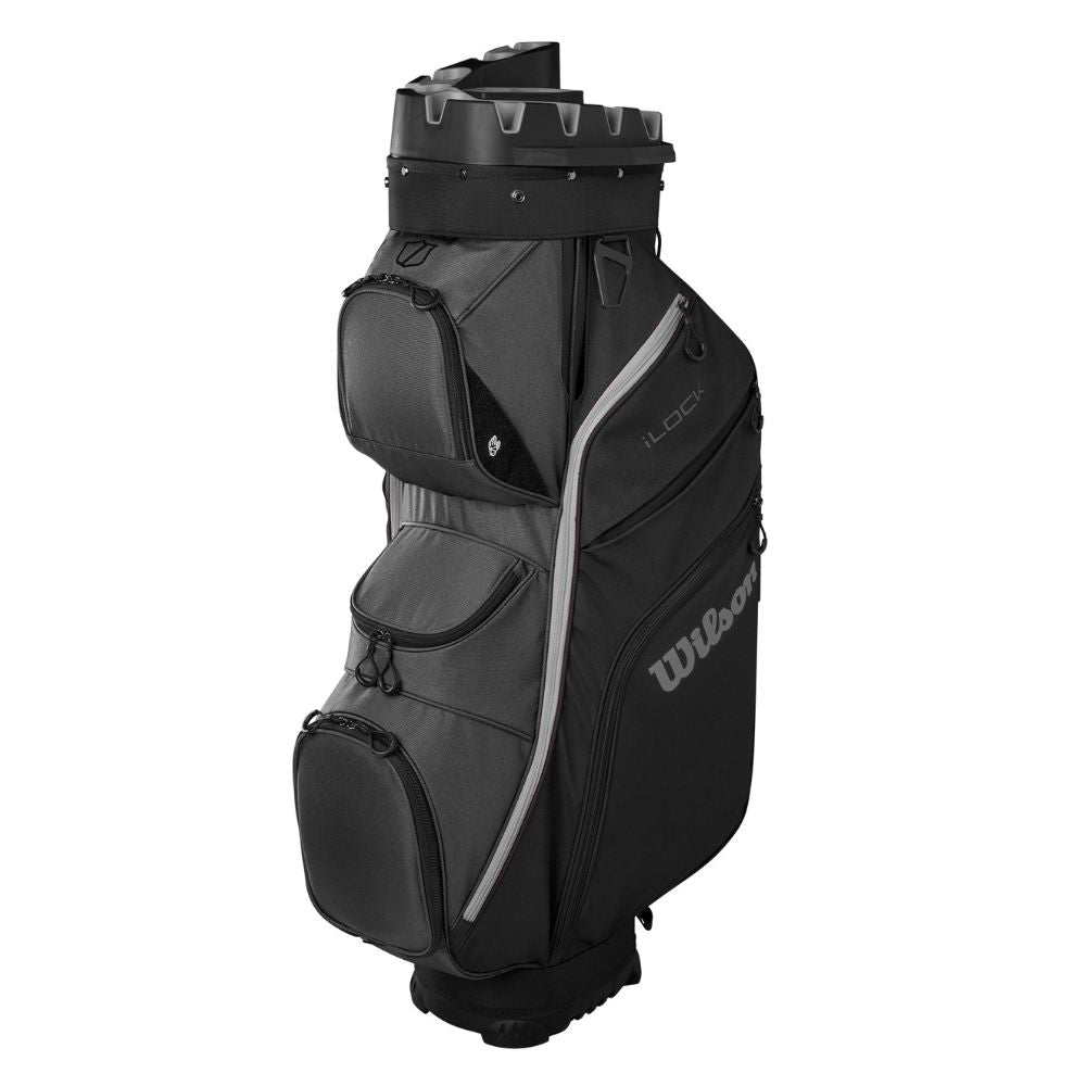 Wilson Golf I-Lock 4 Organiser Golf Cart Golf Bag 2025 - Black / Grey ...